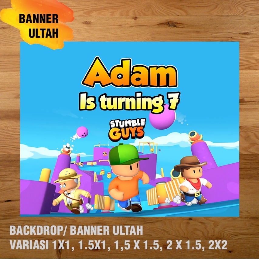 Jual STUMBLE GUYS BANNER/ BACKDROP/ SPANDUK ULANG TAHUN UL-TAH | Shopee ...