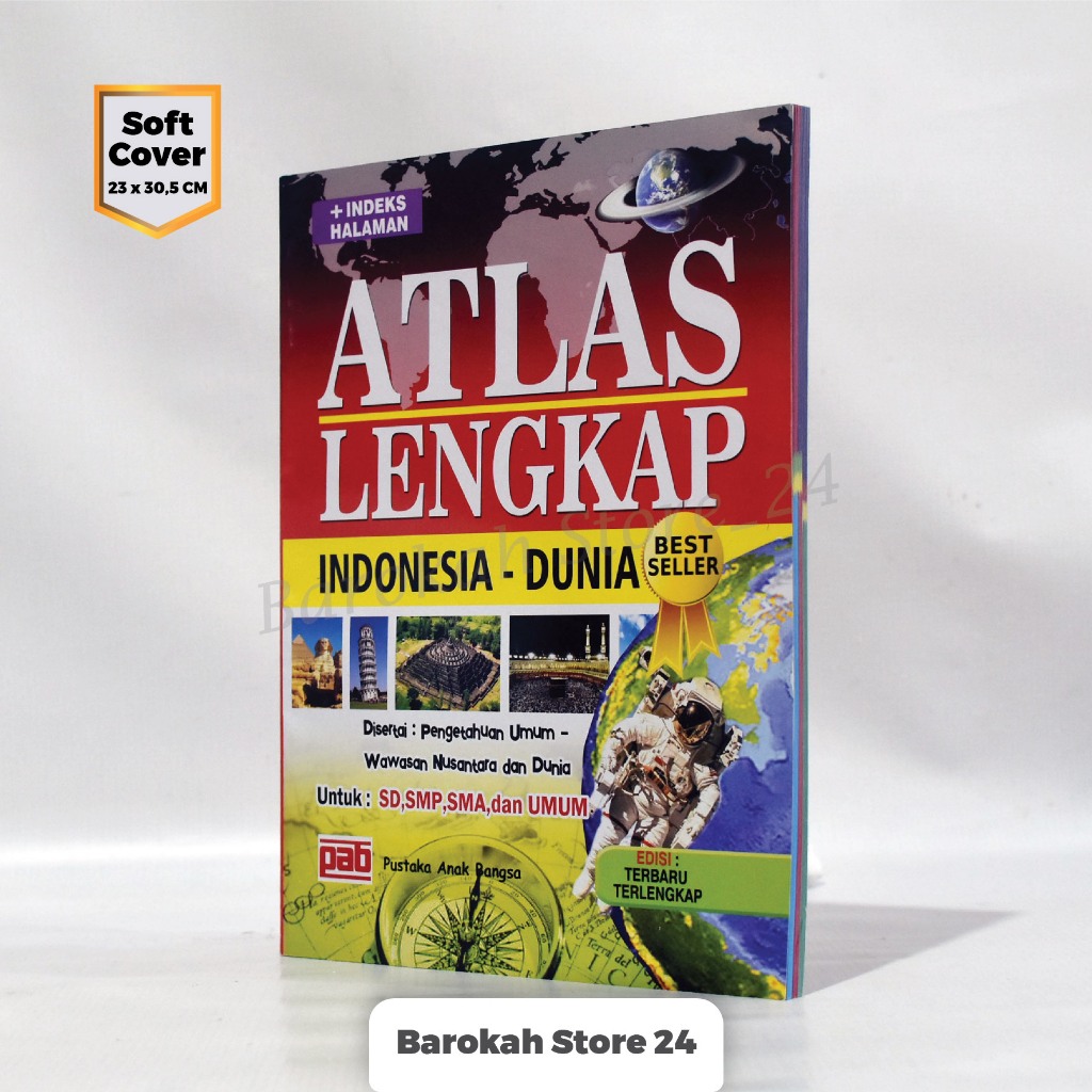 Jual Buku Atlas Lengkap Indonesia Dan Dunia 34 Provinsi Untuk Umum Sd ...
