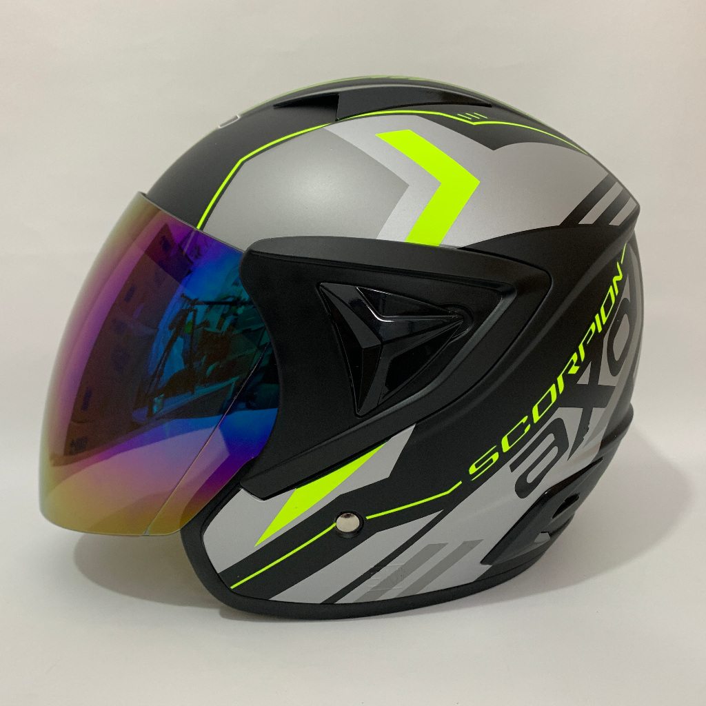 Jual Helm JP13 Axo (KUNING) Hitam Doff - BXP - Single Visor - Helem SNI ...