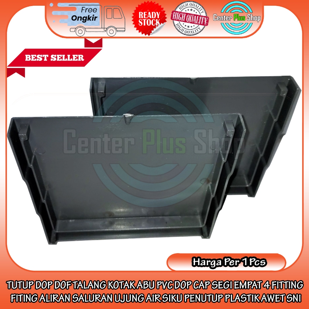 Jual Tutup Talang Kotak Abu Pvc Dop Cap Segi Empat 4 Inch Penutup ...