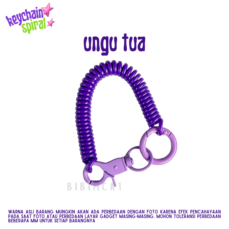 Jual Keychain Spiral Warna DIY / Gantungan Kunci Motor Tali Elastis ...