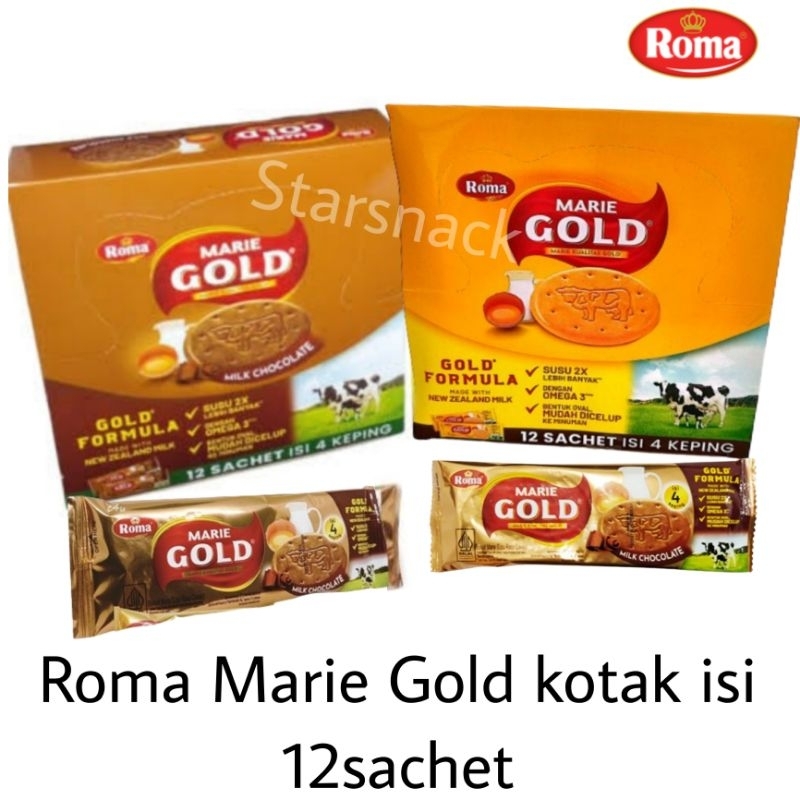 Jual Roma Marie Gold kotak isi 12sachet | Shopee Indonesia