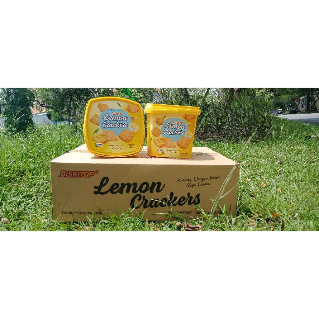 Jual BISKITOP LEMON CRACKERS BOX PLASTIK TIMBA | Shopee Indonesia