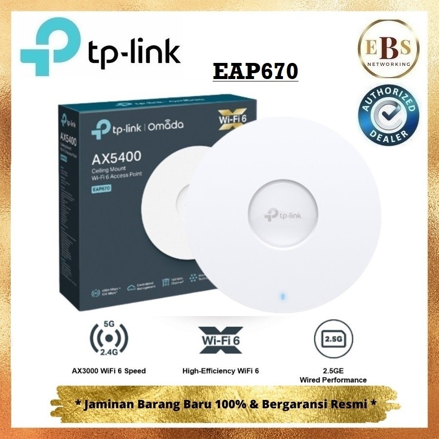 Jual TP-Link EAP670 AX5400 Ceiling Mount WiFi 6 Access Point | Shopee Indonesia