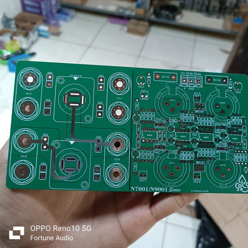 Jual Pcb panel depan belakang bok power N9001/NCX3 4 chanel double layer bagus berkualitas ...