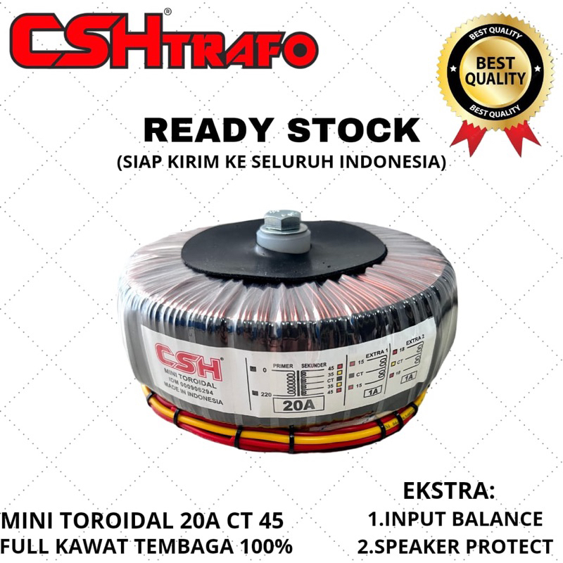Jual Trafo Mini Toroid CSH 20A CT 45V 100% Tembaga Murni | Shopee Indonesia