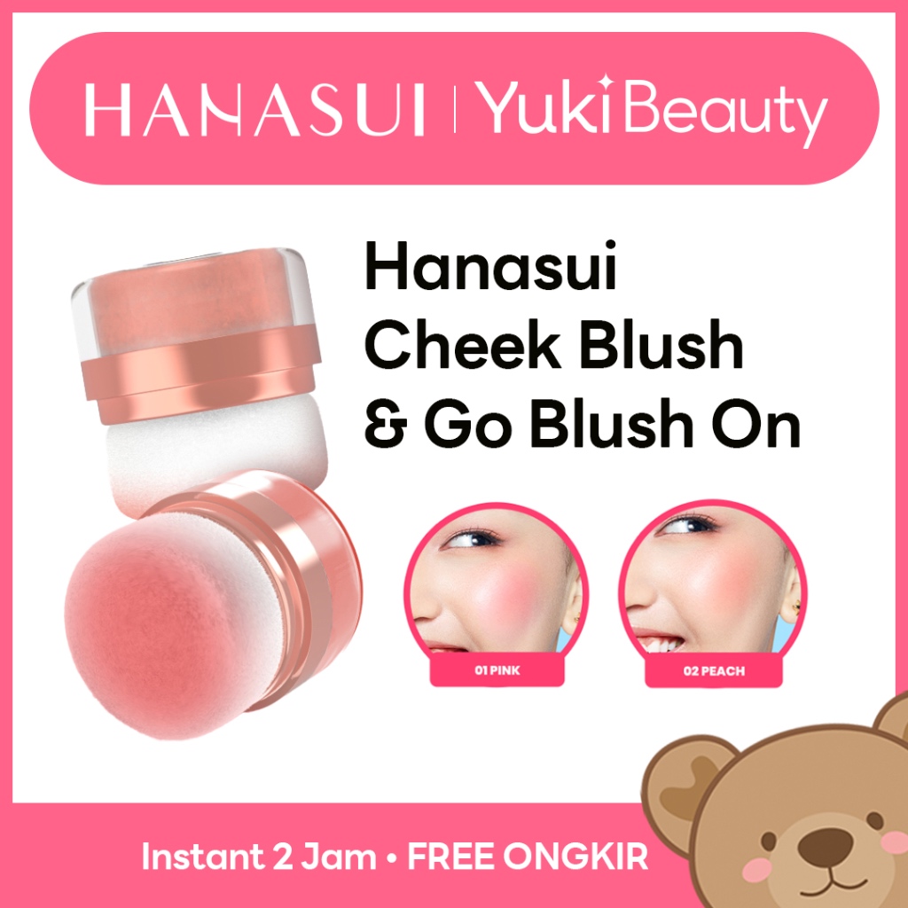 Jual YUKI Manado • Hanasui Blush On Perfect Cheek Blush & Go Powder ...