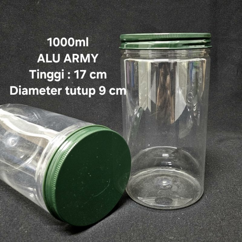 Jual bigta_TOPLES PLASTIK 1000 ML TUTUP ALUMINIUM | Shopee Indonesia