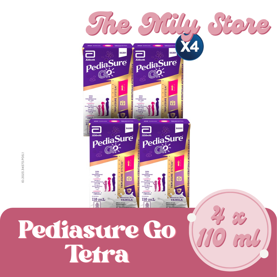 Jual PediaSure Go Vanila, Coklat (1-10th) - Nutrisi UHT - 4x110ml ...