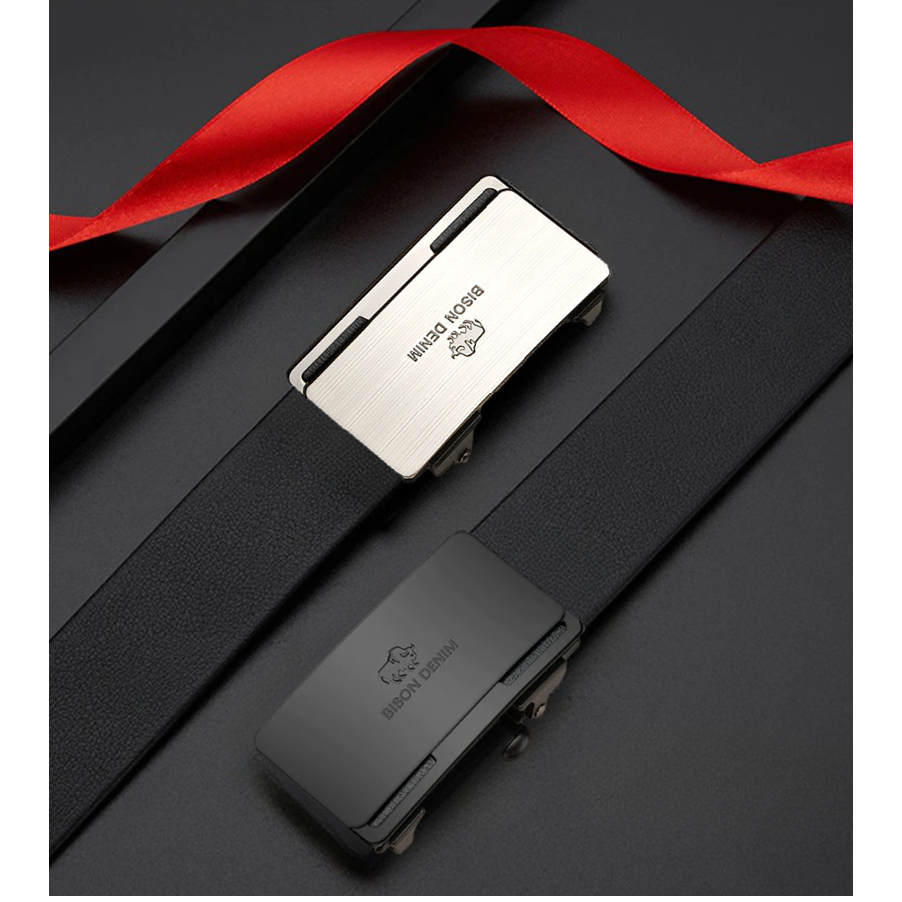 Jual Ikat Pinggang Pria Kulit SQIU Asli Kepala Gesper Bison Denim ...