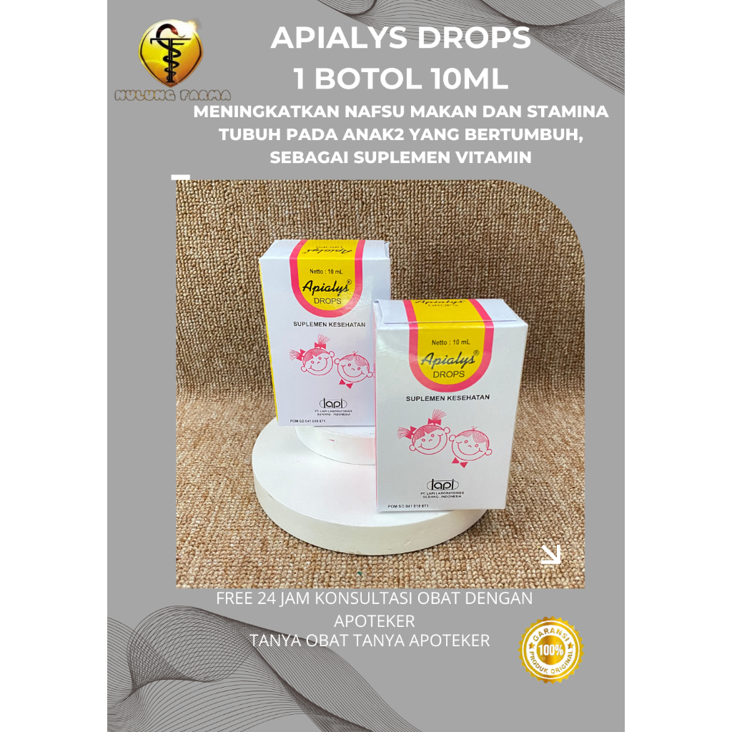 Jual APIALYS DROPS 10 ML SUPLEMEN UNTUK BAYI MULTIVITAMIN UNTUK NAFSU ...