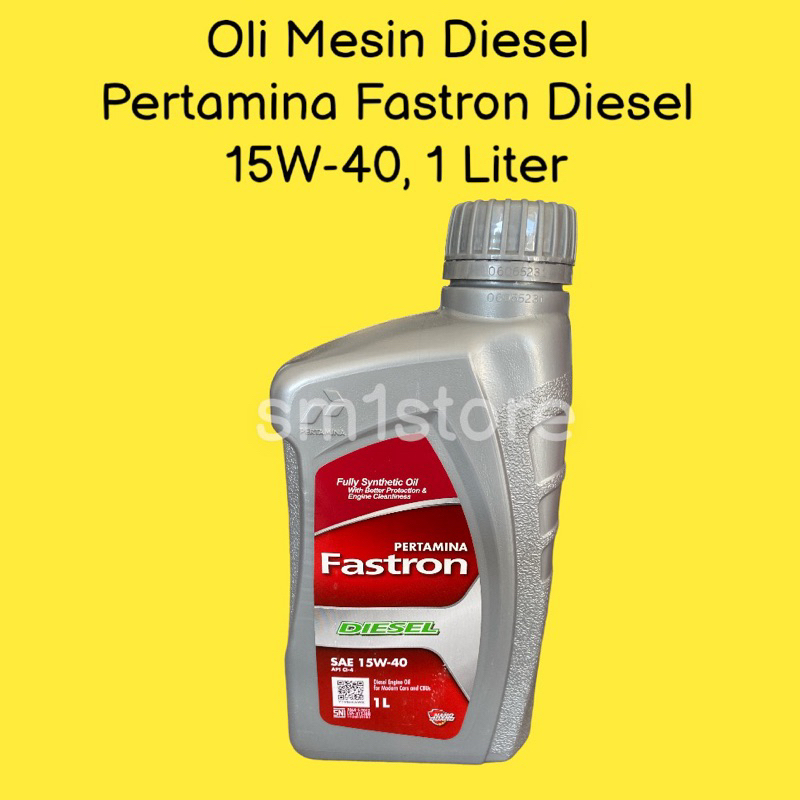 Jual Oli Mesin Diesel 15W-40 Pertamina Fastron Diesel 1 Liter | Shopee ...