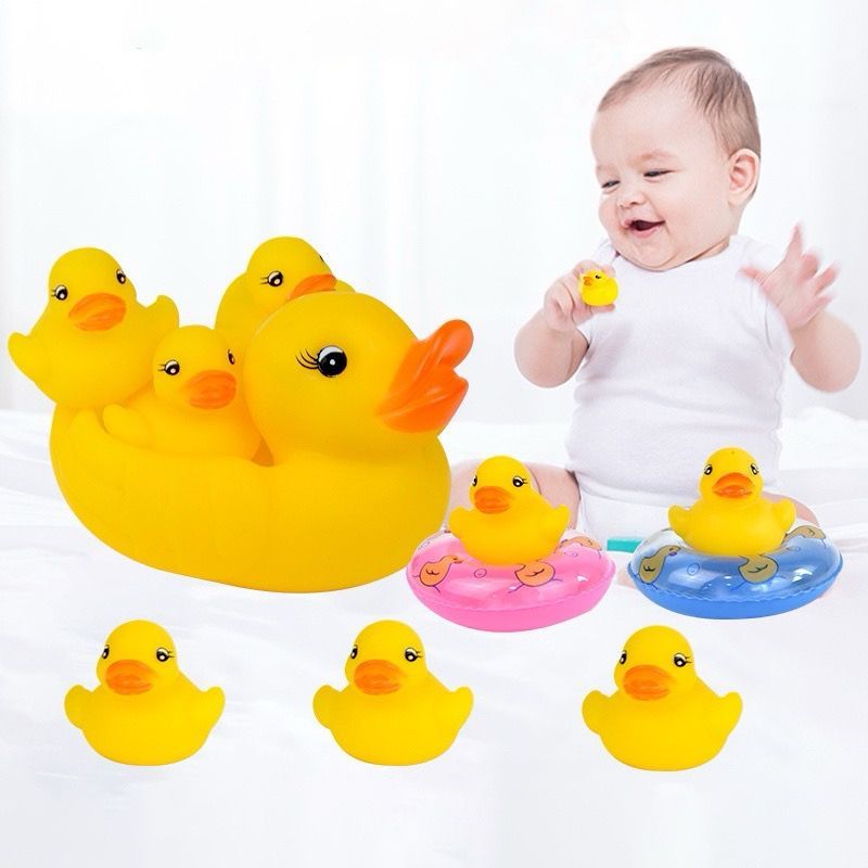 Jual [Set Large] Mainan Mandi Anak Bebek Karet Bunyi Untuk Mandi 1 ...