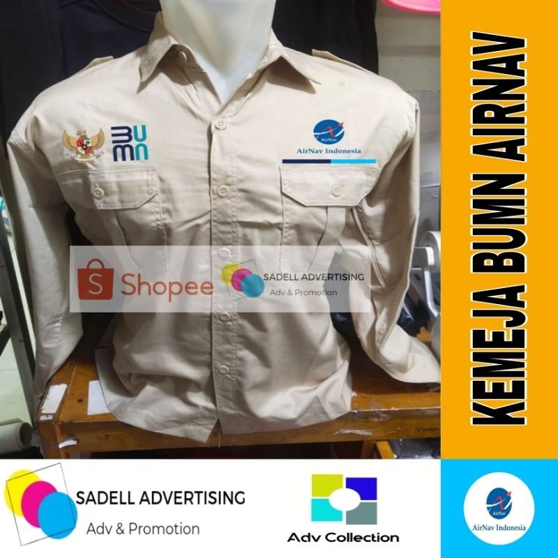 Jual Kemeja Airnav Seragam BUMN Airnav Indonesia Krem PDH Lengan Panjang Pria Bordir | Shopee ...