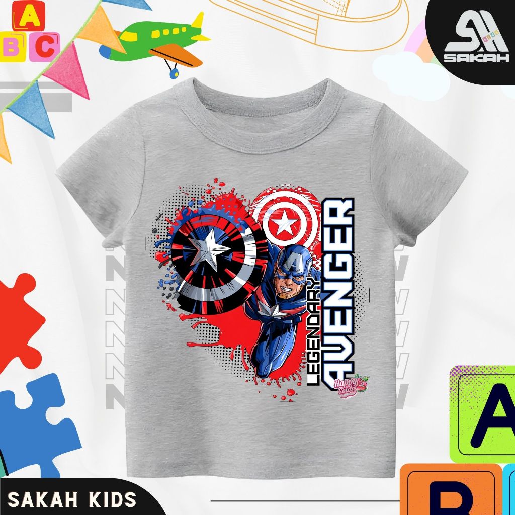 Jual Kaos Anak Custom Nama Combed 30s Gambar AVANGER Untuk Anak dan Hadiah Anak Laki-Laki dan ...