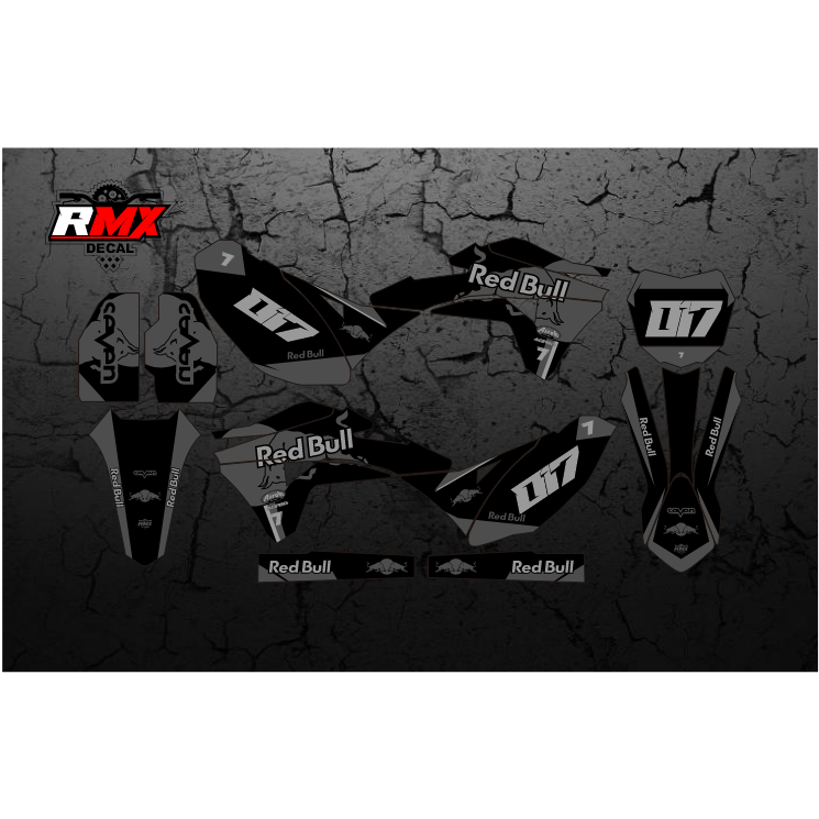 Jual DECAL GORDON FULLBODY (020) DEKAL STIKER KLX GORDON HITAM MERAH ...