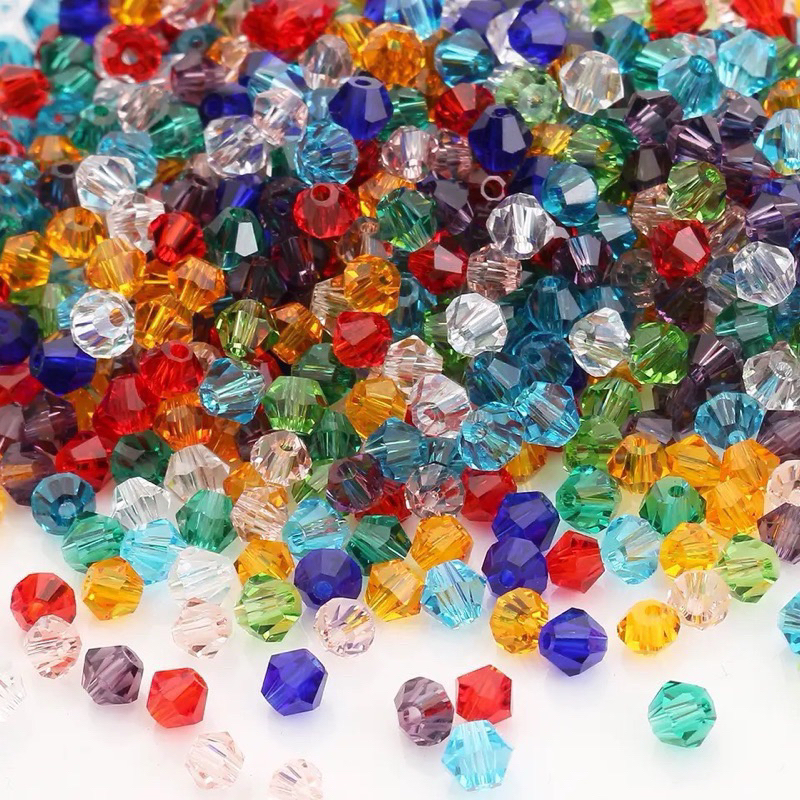 Jual -/+200 butir Manik Crystal 5mm - 8mm - Monte Akrilik - Crystal ...