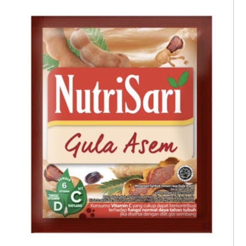 Jual Nutrisari Gula Asem 1 Renceng / Nutri Sari 10 Sachet / Sashet ...