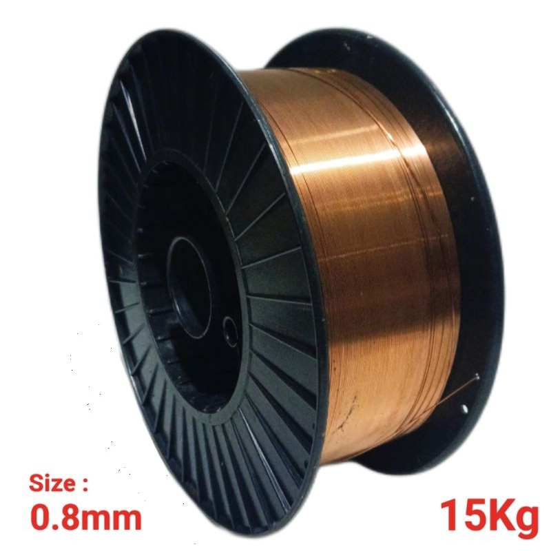 Jual Kawat Las Roll Co2/MIG ELLPRO ER70S-6 size 0.8mm kemasan 15kg | Shopee Indonesia