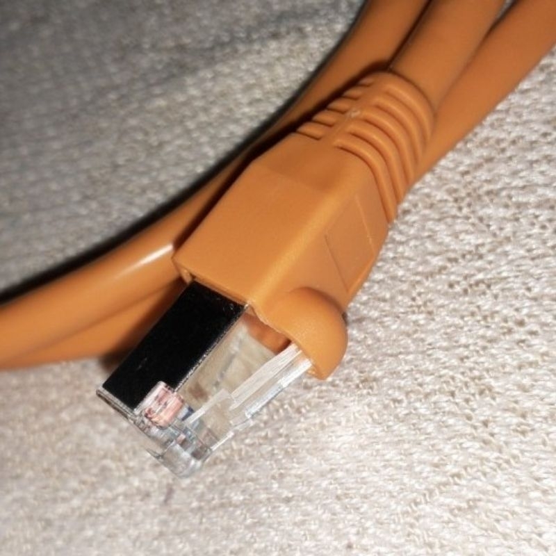 Jual Network Cable RJ45 CAT6 STP 1M Orange OEM Quality (Kabel Ethernet ...