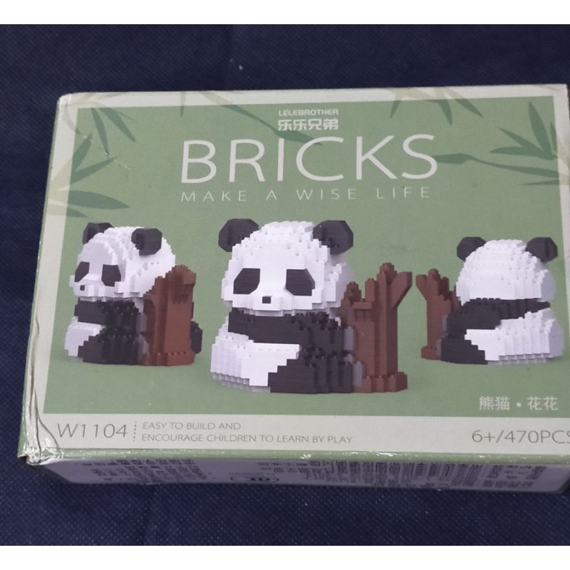 Jual Cute Panda Series Building Blocks, Nano Bricks, Balok Susun Seri ...