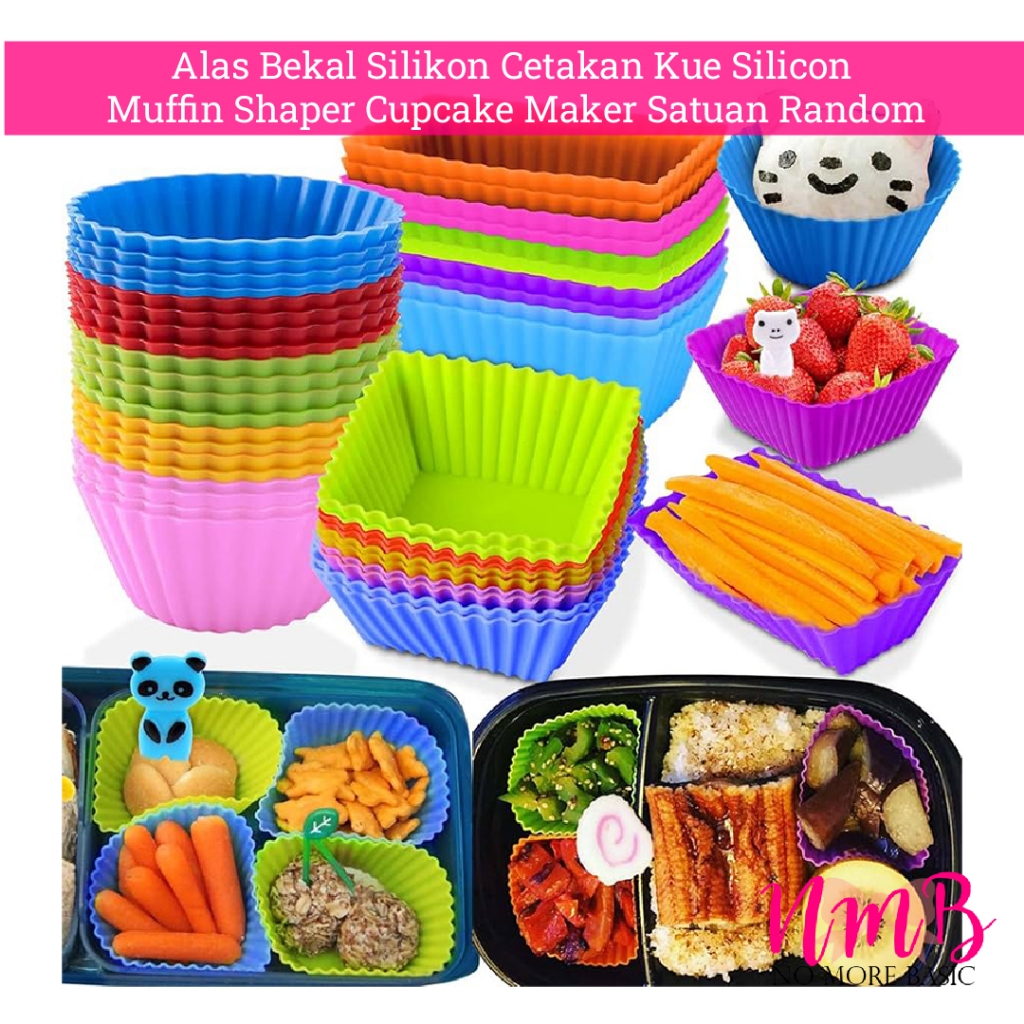 Jual Alas Bekal Silikon Cetakan Kue Silicon Muffin Shaper Cupcake Maker ...
