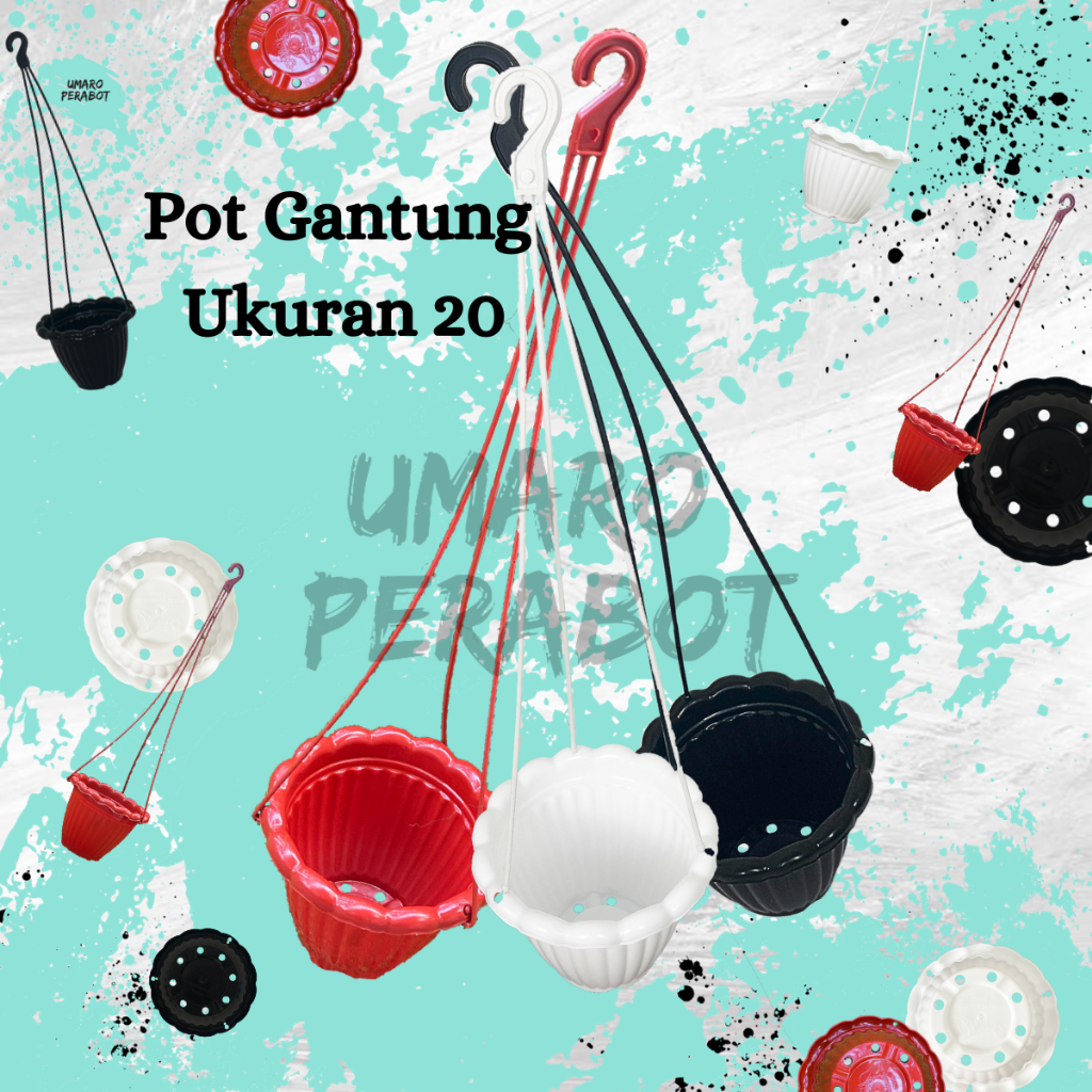 Jual Pot Gantung Ukuran 20 / Pot Gantung Dewi / Pot Tanaman / Pot Bunga ...