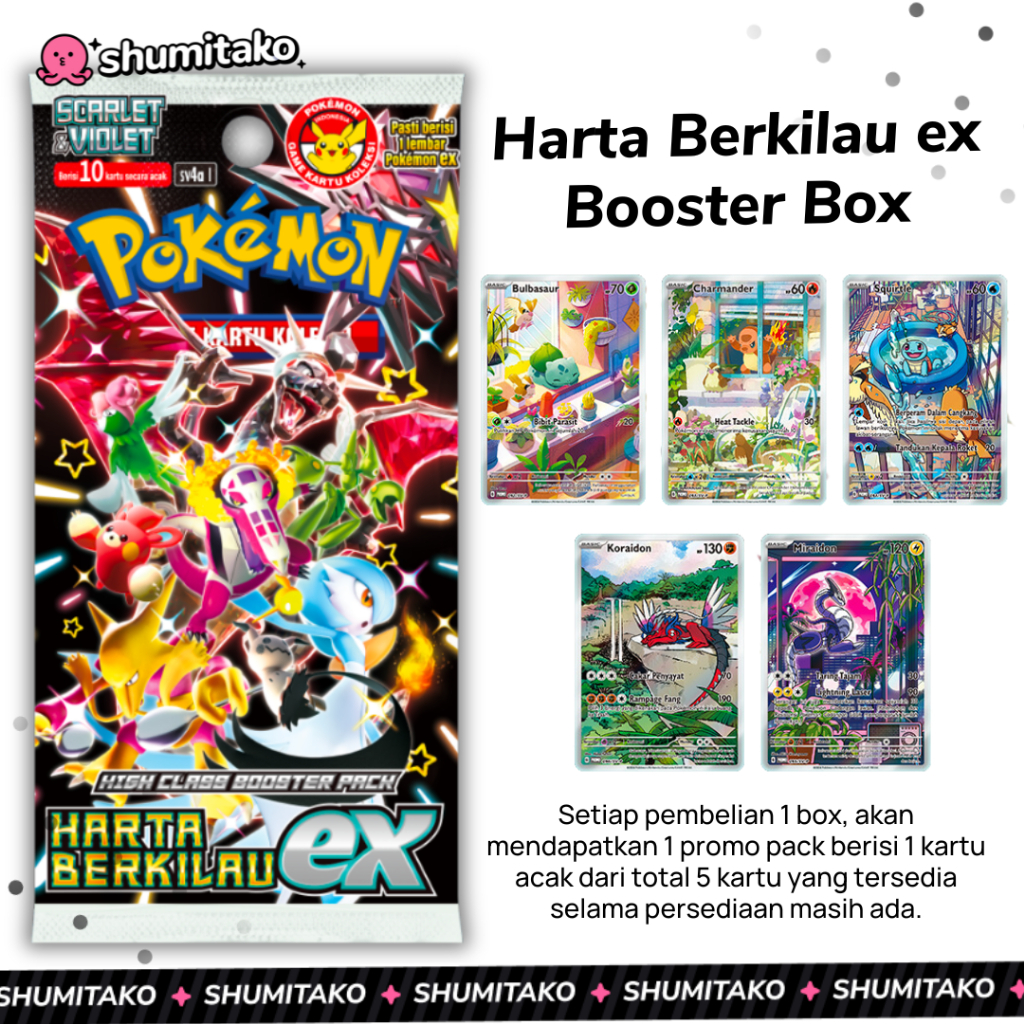 Jual Pokemon TCG Indonesia SV4a Harta Berkilau ex Booster Box (Original) | Shopee Indonesia