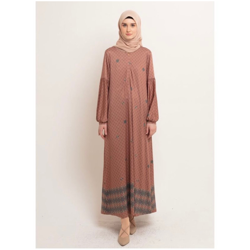 Jual Gamis spandex lengan balon azahara gamis elzatta | Shopee Indonesia