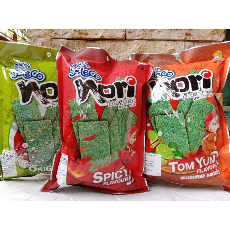 Jual Seleco Nori Seaweed 36 gram / Original / Spicy / Tom Yum / UKURAN ...