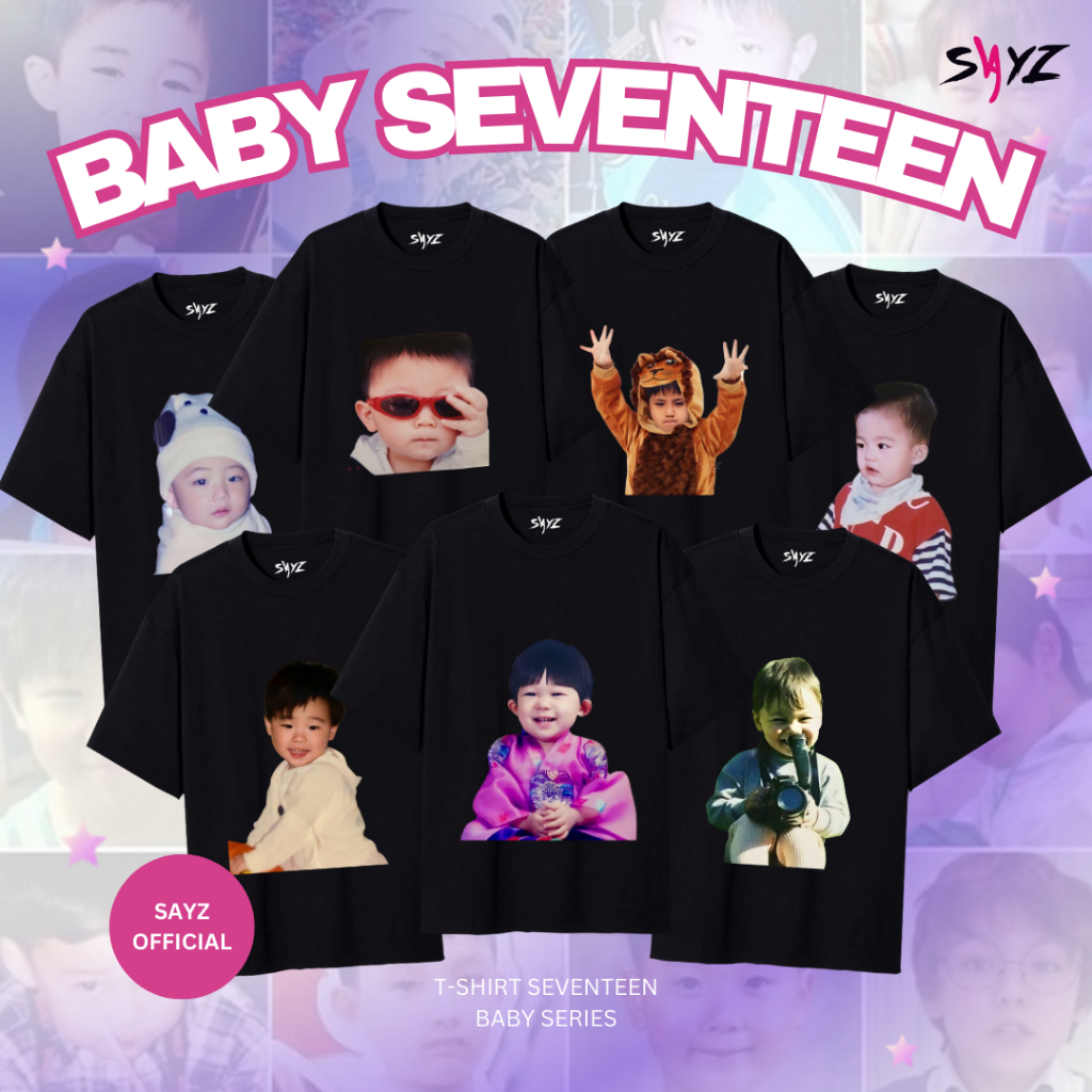 Jual [ READY ] Kaos Baby Seventeen | Wonwoo Mingyu Jeonghan Vernon ...
