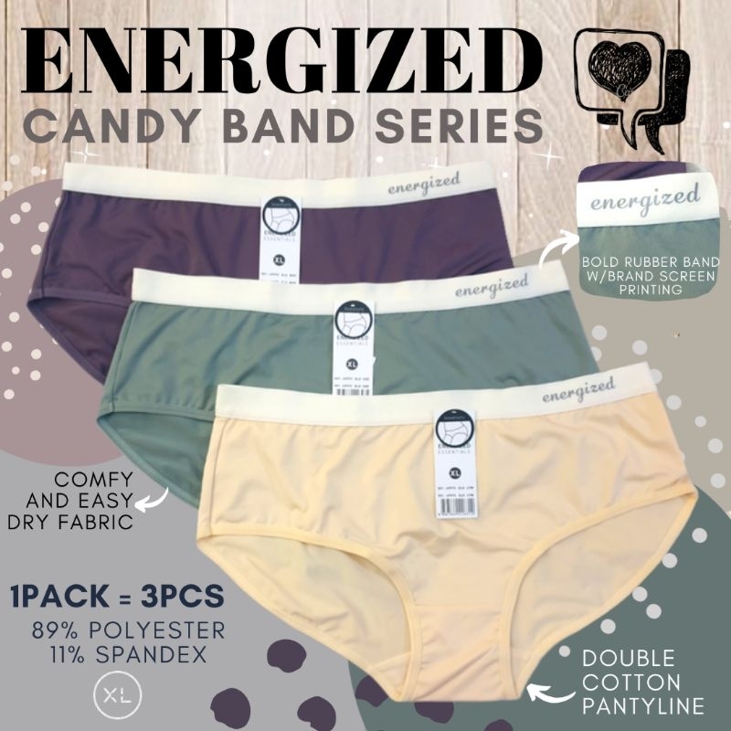Jual energized candy band series panty pack/celana dalam wanita branded ...