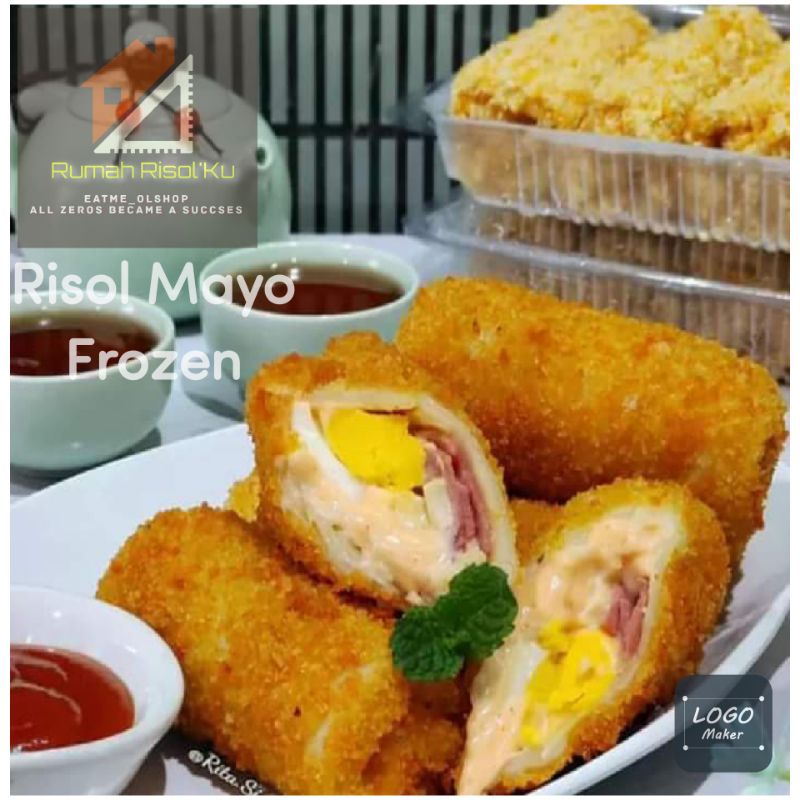 Jual Risol Mayo Smoked Beef Frozen Food Cemilan Murah isi 8/24/48 ...