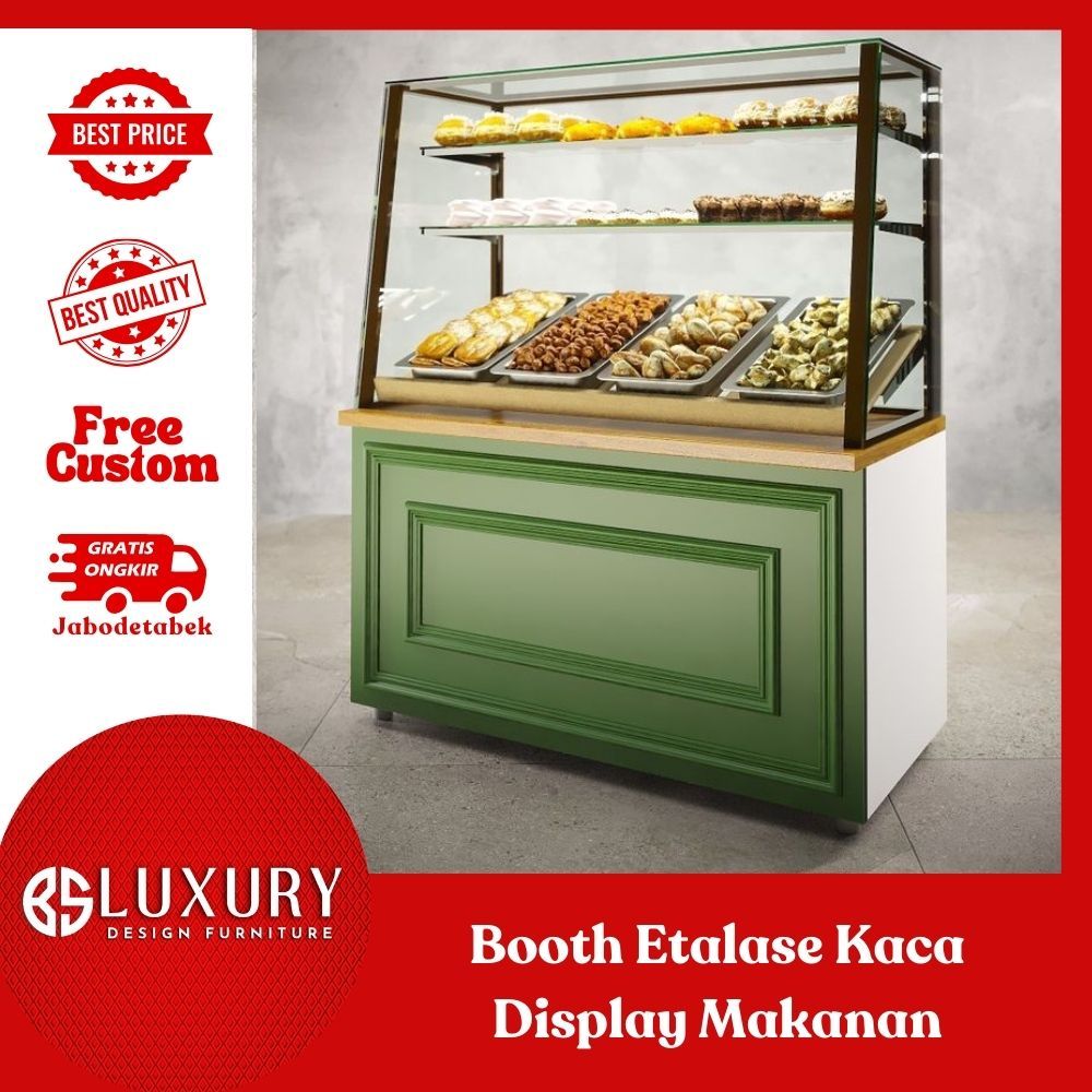 Jual Booth Etalase Kaca Display Makanan Kuat Kokoh Premium Quality Bisa ...