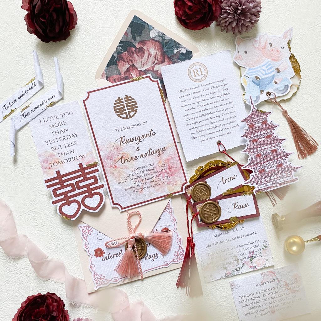 Jual Wedding Vows Handmade Undangan Aesthetic | Keepsake Invitation ...