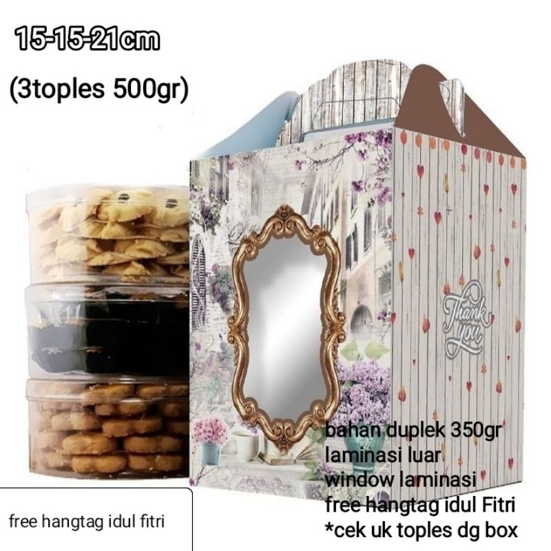 Jual box kue kering muat 3 toples 500gr. | Shopee Indonesia