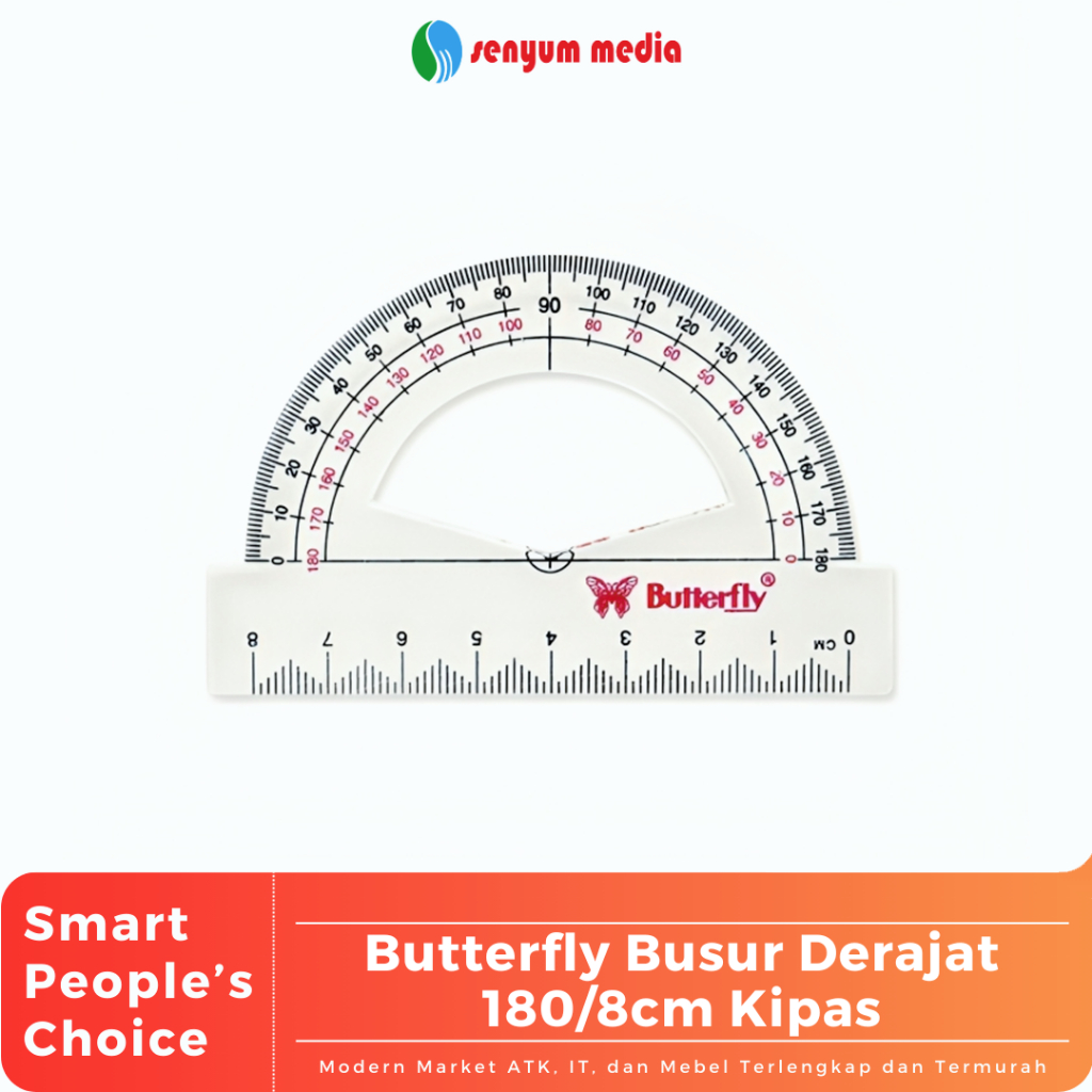 Jual Butterfly Busur Derajat 180/8cm Kipas (1 Pcs) (S:PCS) | Shopee ...