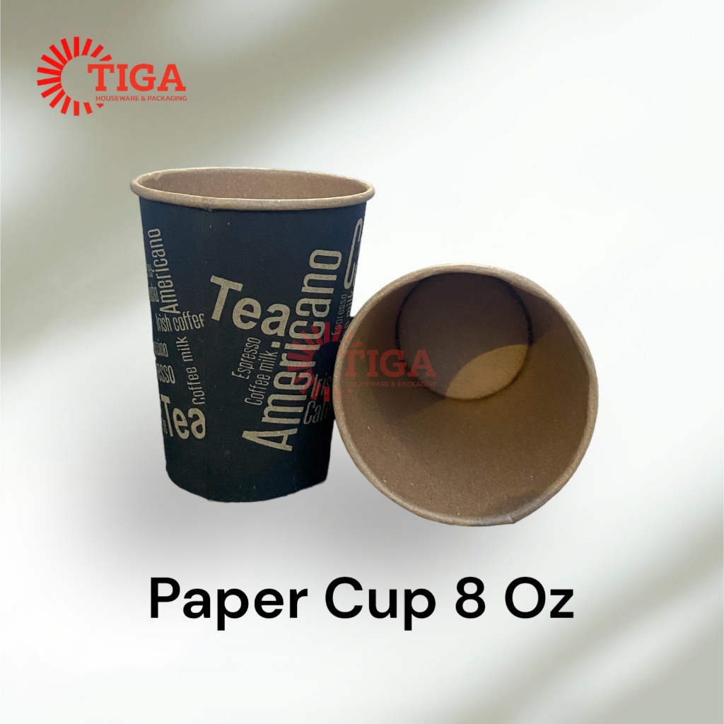 Jual [50pcs] PAPER CUP / GELAS KERTAS/ GELAS MINUM SEKALI PAKAI/GELAS ...
