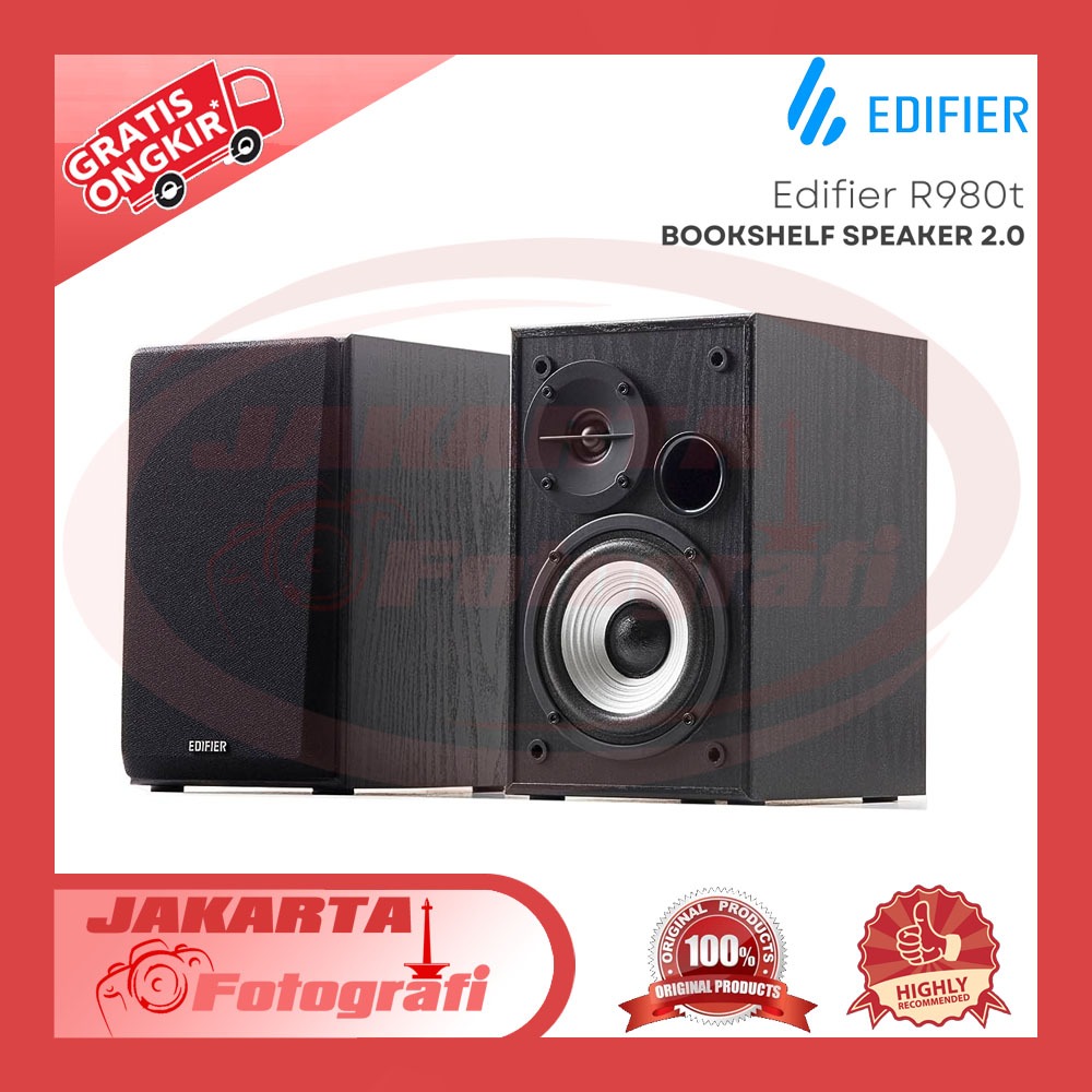 Jual Edifier R980T Active Bookshelf Speaker 2.0 | Shopee Indonesia