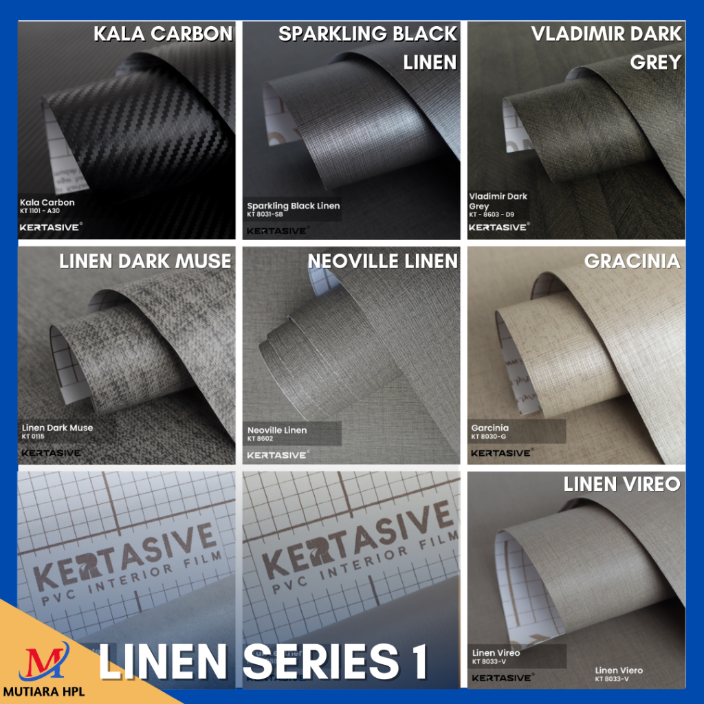 Jual KERTASIVE PVC INTERIOR FILM - LINEN SERIES 1 - PELAPIS INTERIOR ...