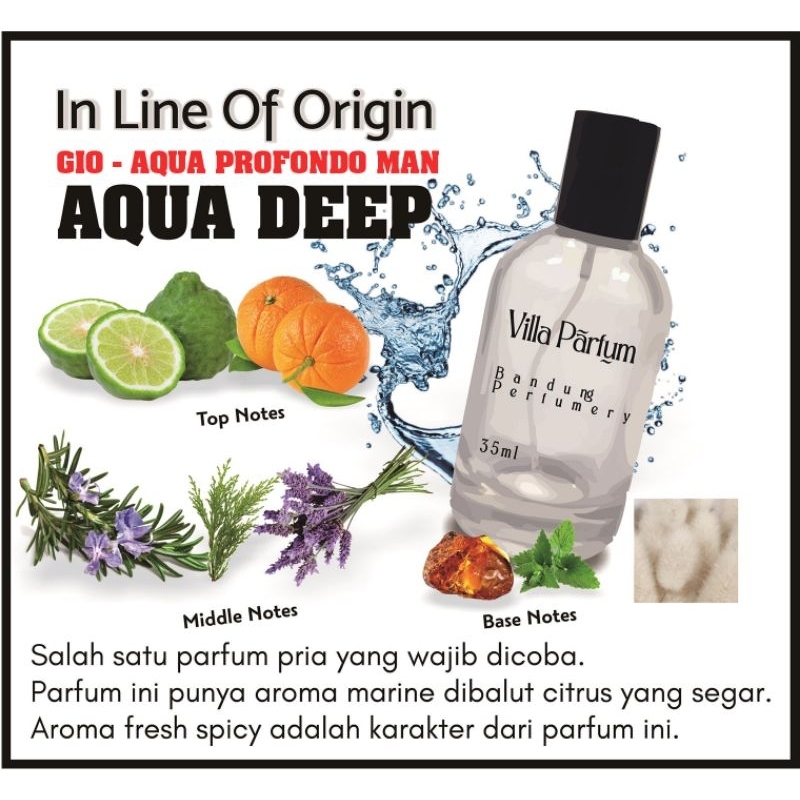 Jual Parfum GGA - AQUADI PROFONDO MAN - (AQUA DEEP) villaparfum ...
