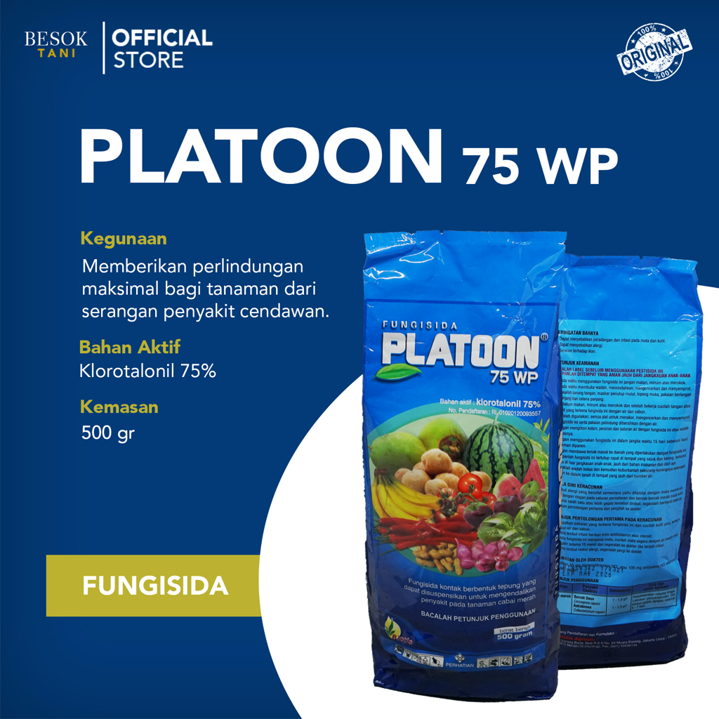 Jual PLATOON 500 gr I Fungisida I Pengendali Hama Tanaman I BIotis ...