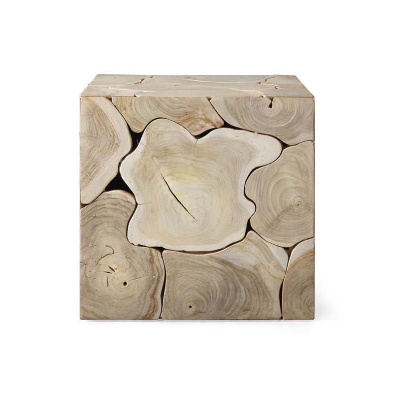 Jual Stool Box Slice Akar Jati Mentahan Termurah Bangku Box kotak Unik ...