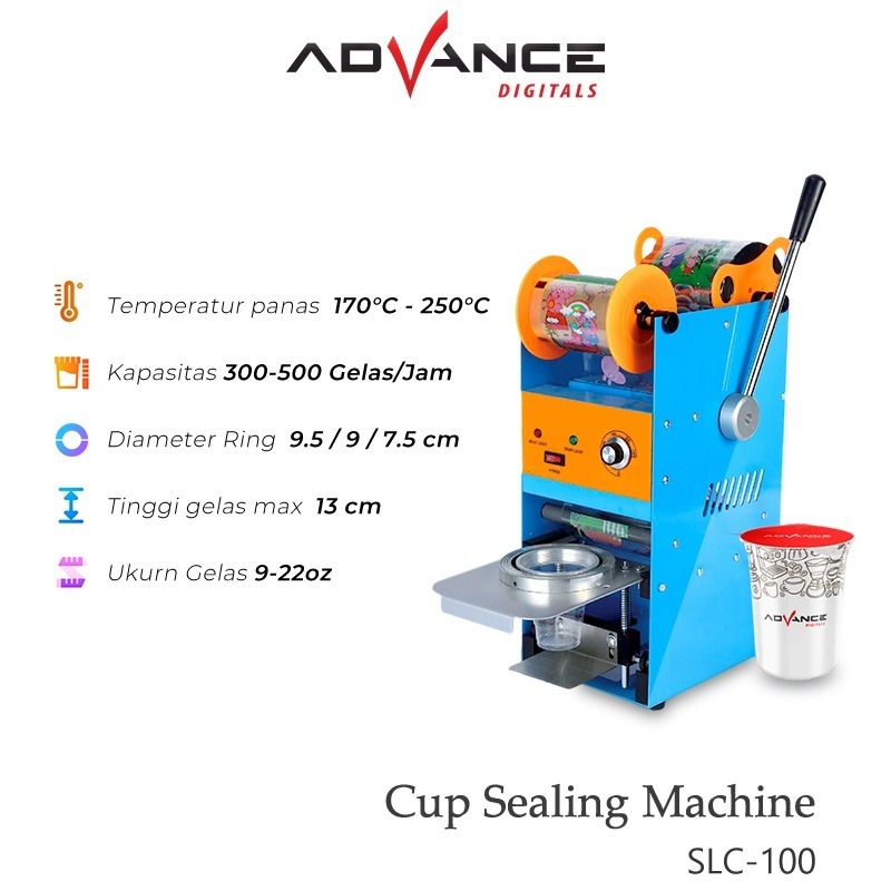 Jual ADVANCE Mesin Sealer Cup Mesin Penutup Minuman Plastik Mesin Press ...