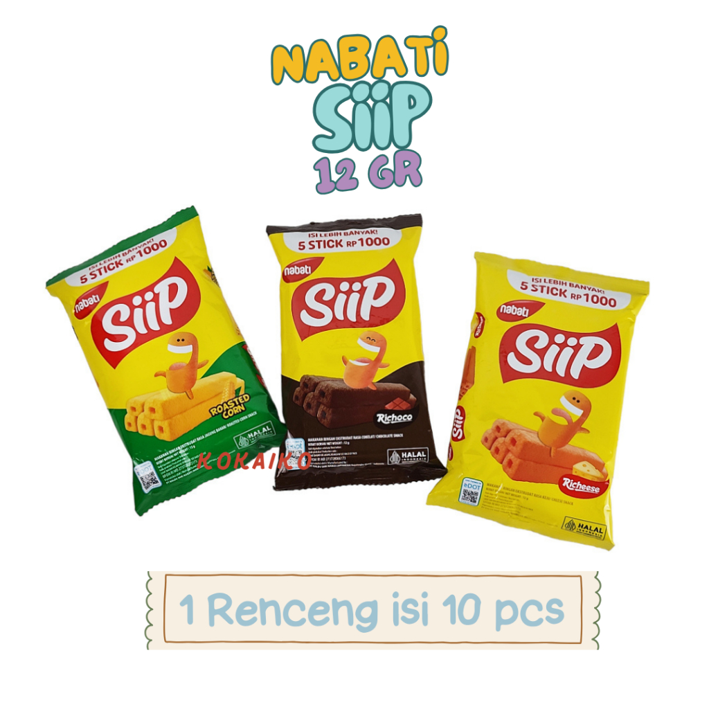 Jual Nabati Siip 1 Pax isi 10 pcs @12gr | Shopee Indonesia