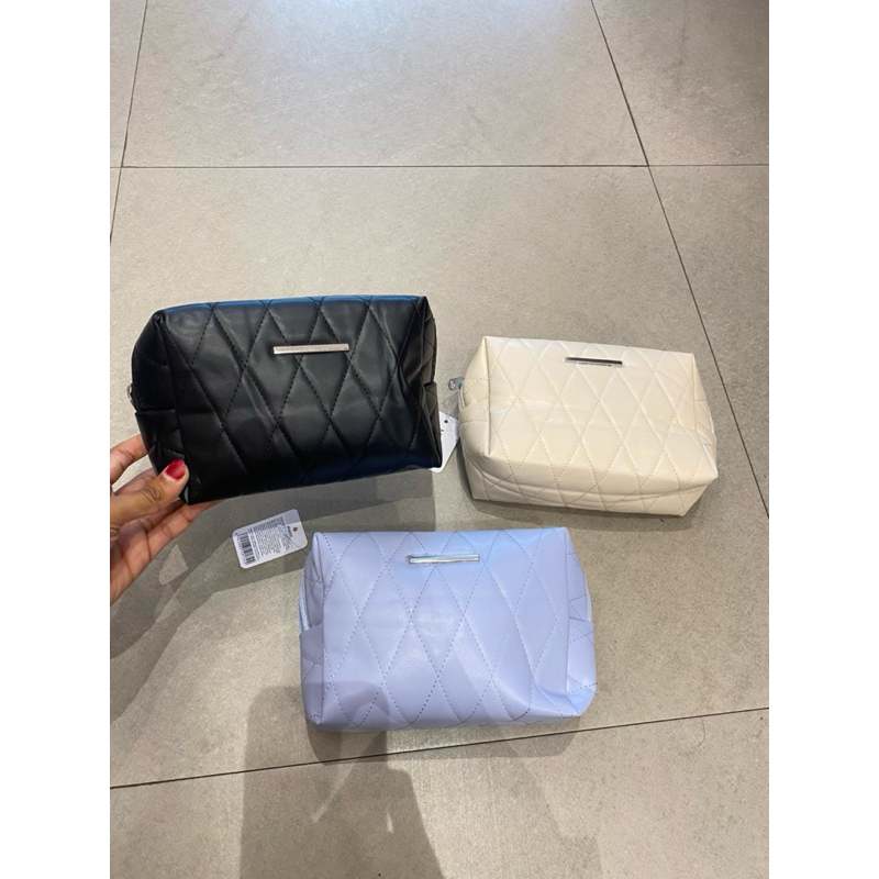 Jual Rhombus Rectangular cosmetic Bag miniso / cosmetig bag miniso ...