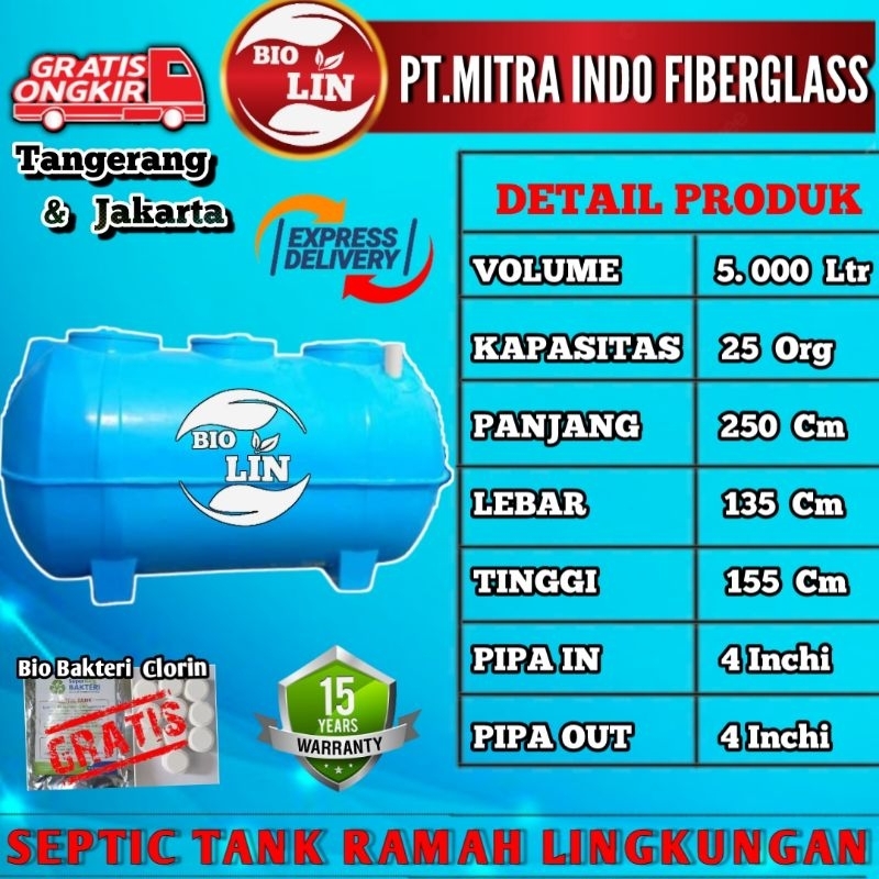 Jual Septic tank RC - 5.000 Liter , sepiteng ramah lingkungan murah ...