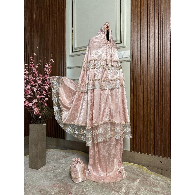 Jual MUKENA QUEEN SAFA ARMANY DEWASA mix renda tuleu | Shopee Indonesia