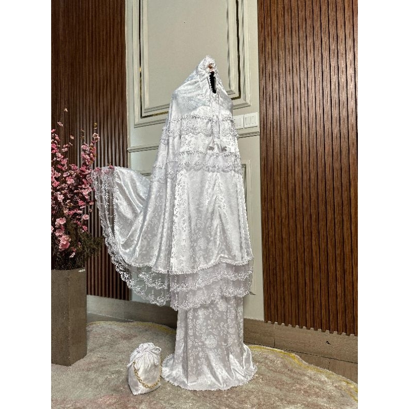 Jual MUKENA QUEEN SAFA ARMANY DEWASA mix renda tuleu | Shopee Indonesia