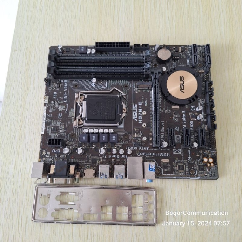 Jual Motherboard H97 Asus H97M-E Intel Haswell Socket 1150 DDR3 ...